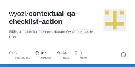 Github Wyozi Contextual Qa Checklist Action Github Action For