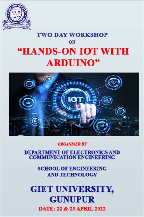 two days workshop on hands on iot with arduino giet university