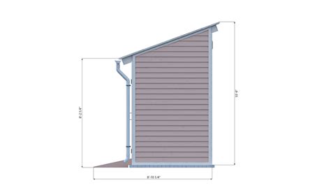 6x10 Lean To Storage Shed Plans Shedplans Org