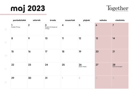Kalendarz 2023 Maj Do Druku Pdf Image To U