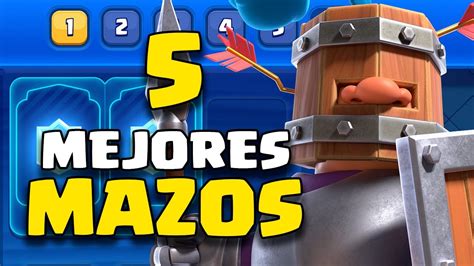 LOS 5 MAZOS CON RECLUTAS REALES EVOLUCIONADOS CLASH ROYALE MEJORES