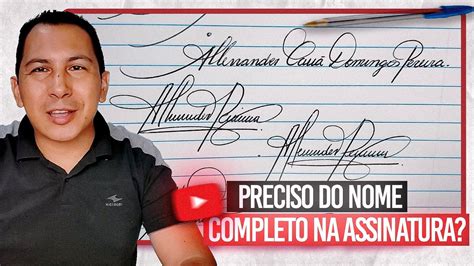 Como Criar Sua Assinatura Bonita E Abreviada Youtube