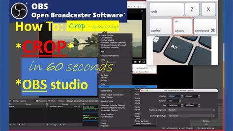 Obs Crop With Alt Key In Obs Studio Open Broadcaster Software Obs