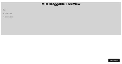 Mui Draggable Treeview Forked Codesandbox