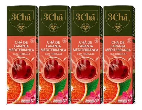 Kit C Psulas Ch Laranja Mediterr Nea Tr S Cora Es