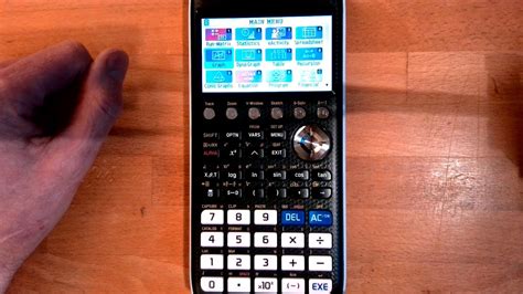 setting up your casio fx cg50 youtube
