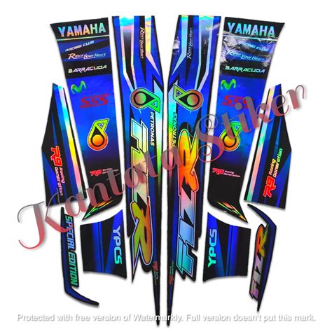 STIKER STRIPING LIS LES BODY MOTOR YAMAHA F1ZR SPECIAL EDITION VARIASI