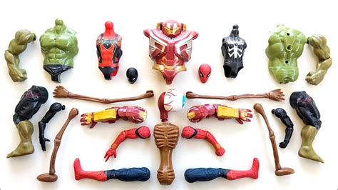 Merakit Mainan Spider Man Vs Hulk Smash Vs Hulk Buster Vs Siren Head Vs