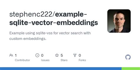 GitHub Stephenc222 Example Sqlite Vector Embeddings Example Using