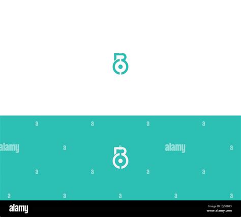 Letter B Logo Template Vector Abstract Monogram Symbol Stock Vector