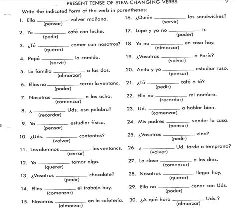 Pensar Conjugation