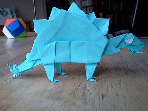 Origami Stegosaurus Designed By John Montroll Folded From 9 3 4