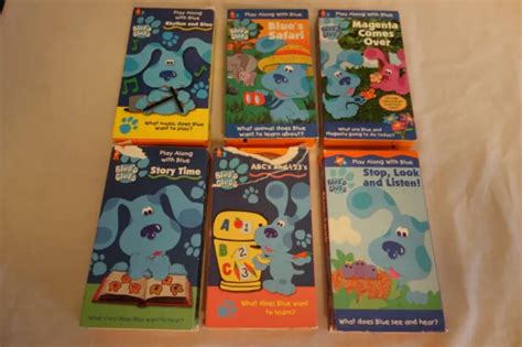 Blues Clues Lot Of Original Vhs Video Tape Bundle Nickelodeon