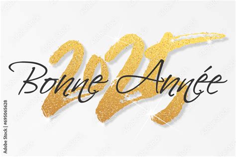 Bonne année meilleurs vœux 2025 vecteur pour affiche bannière