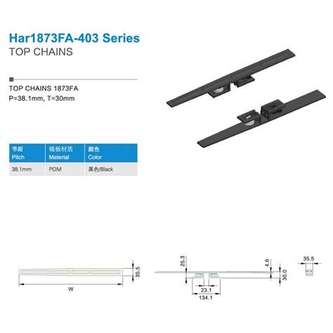 Har1873FA 403 Series Top Chains