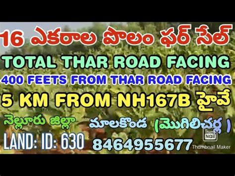 16 ACRES OF LAND FOR SALE NELLORE DT LINGASAMUDRAM AP PH NO