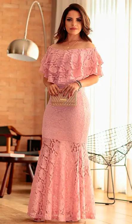 Vestido De Renda Longo 25 Modelos Para Arrasar Nos Looks Atelier