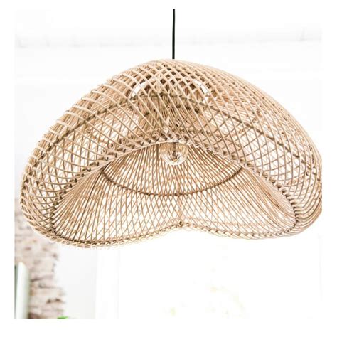 Scandinavian Large Natural Rattan Pendant Light Ceiling Lamp