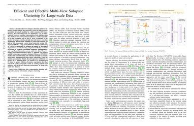 Efficient And Effective Deep Multi View Subspace Clustering Papers