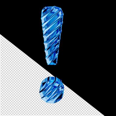 Premium PSD Ribbed Blue Ice Symbol