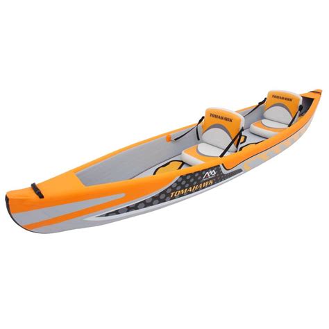 An Inflatable Kayak Is Shown On A White Background