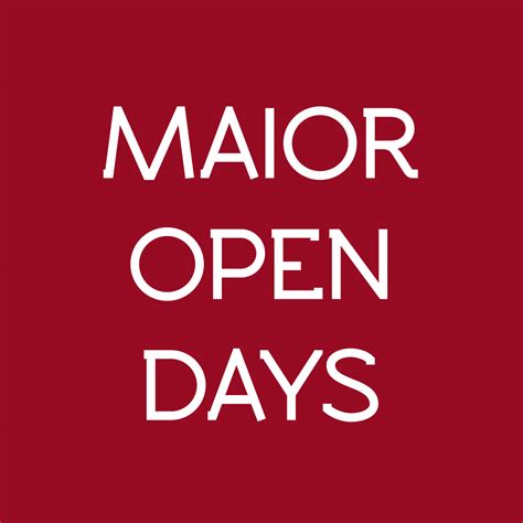 MAIOR OPEN DAYS Liceo Maior