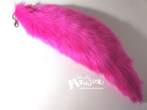 Clip On Plush Tail Beltloop Tail Faux Fur Fantasy Tail Etsy Etsy Faux Hair Wont Grow