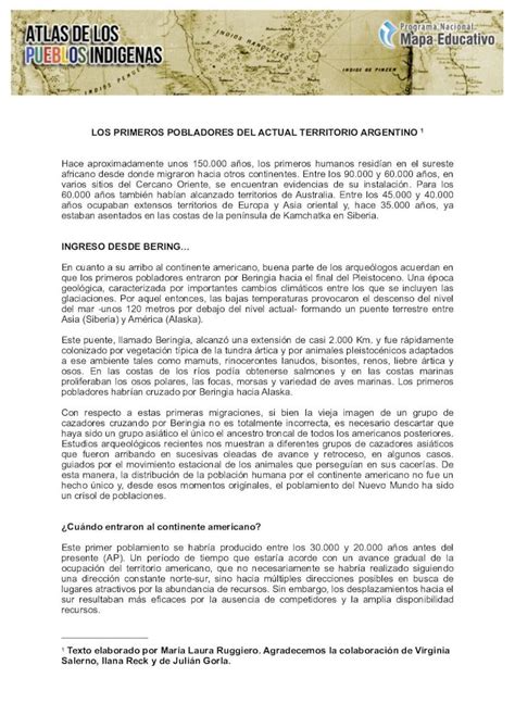 PDF LOS PRIMEROS POBLADORES DEL ACTUAL LOS PRIMEROS POBLADORES