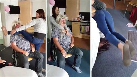 Hilarious Moment Woman Lands On Head During Lap Dance Youtube