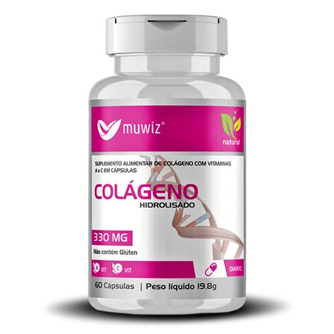 Colágeno Hidrolisado Muwiz 60 cápsulas 330mg Loja Singular