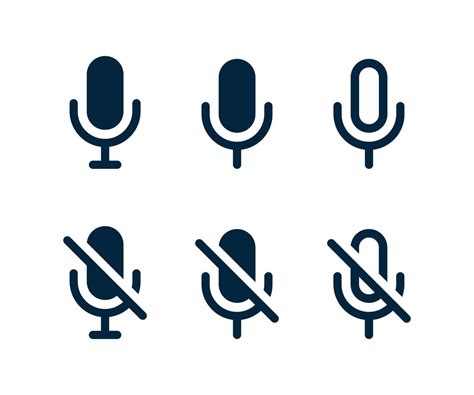Microphone Vector Icon Recording Studio Symbol Audio Voice Recording