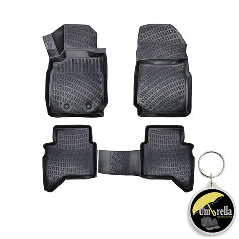 Set 4 Covorase Auto Cauciuc Tip Tavita Premium Line 3D Pentru Ford
