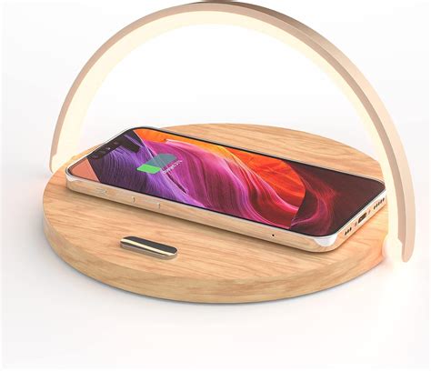 COLSUR Lampe De Chevet Chargeur Sans Fil Lampe De Table Tactile