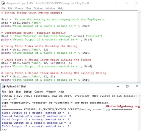 python string count