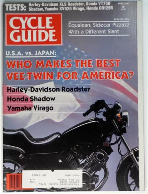 CYCLE GUIDE APRIL 1983 Motorcycle Magazine Harley Davidson Roadster 12