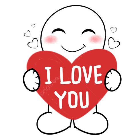 Emoticono Amor Pegatina Dibujos Animados Persona Con Corazón Yo Tú