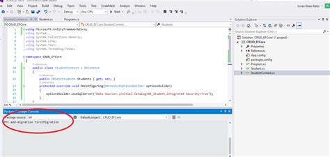 crud operation using entity framework core code first procedure part 2