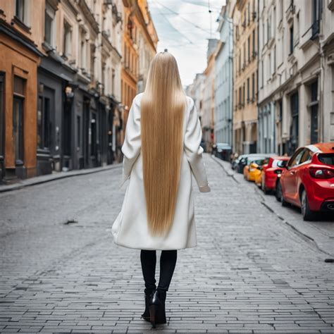 Very Beautiful Girt With Blond Very Long Hair Wearing Moder By Yuli Playground