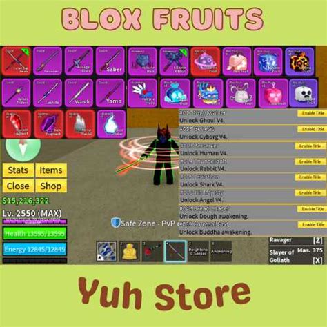 Blox Fruit Account Lv Max Full Gear Awaken All Race V Full
