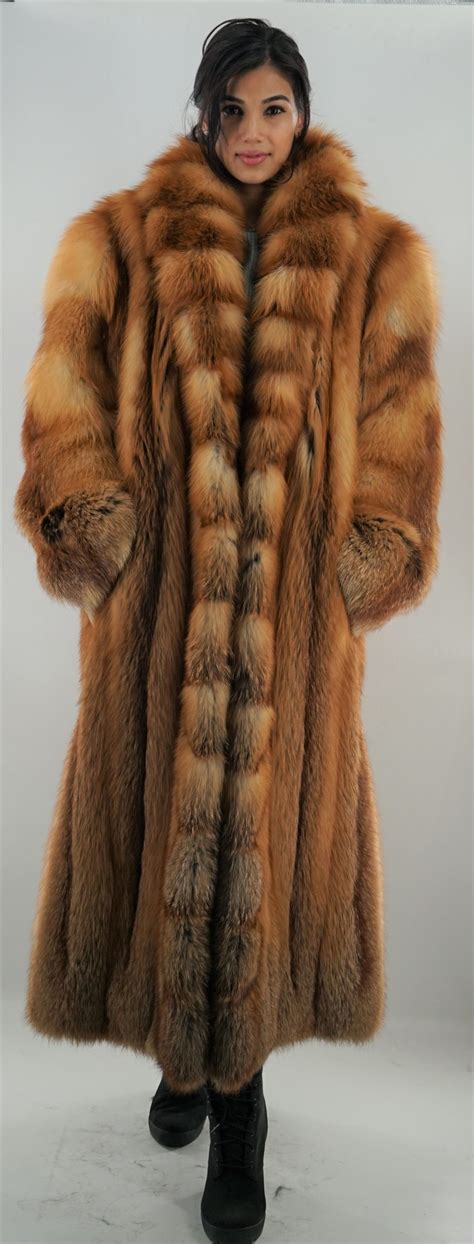 Full Length Red Fox Fur Coat Fur 7445 MARC KAUFMAN FURS