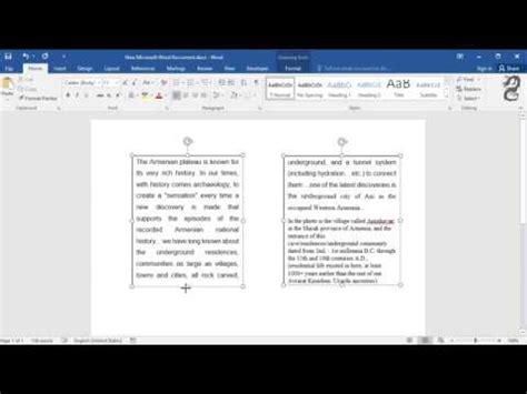 How To Link Text Boxes In A Document In Word YouTube