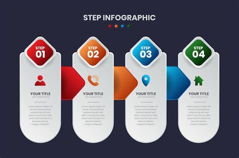 Schritte Infografik Vorlage Kostenlose Vektor