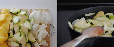 Tortilla de patatas con cebolla y calabacín todo un clásico Bezzia