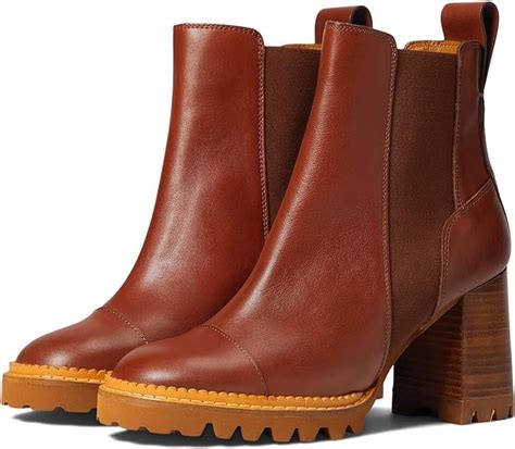 Amazon See By Chloe Mallory Heeled Ankle Boot Clothing Shoes