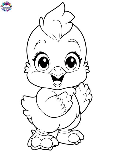 Desenho De Animais Para Colorir De Pintinho