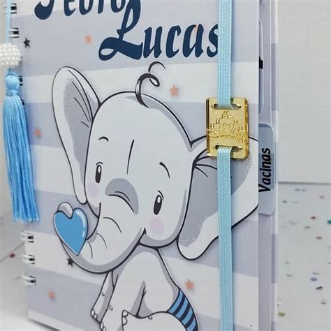 Caderneta De Vacina Elefantinho Elo Produtos Especiais