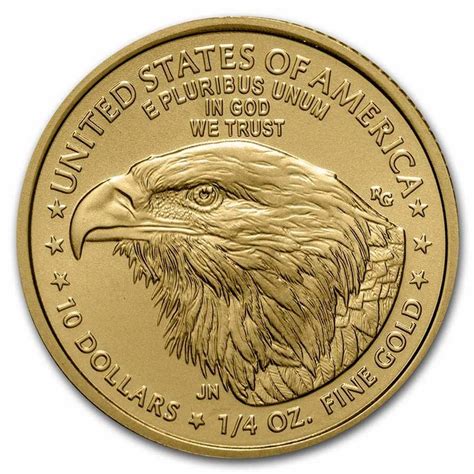 Moneda De Oro American Eagle Tipo 2 1 4 Oz 2021 Dracma Metales