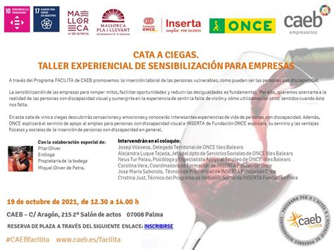 Caeb Cata A Ciegas Taller Experiencial De Sensibilizaci N Para Empresas