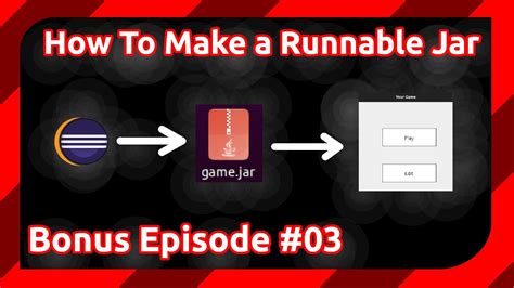How To Make A Runnable Jar In Eclipse For Java Bonus Youtube