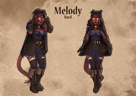 Melody Tiefling Bard By Drgraevling Hentai Foundry